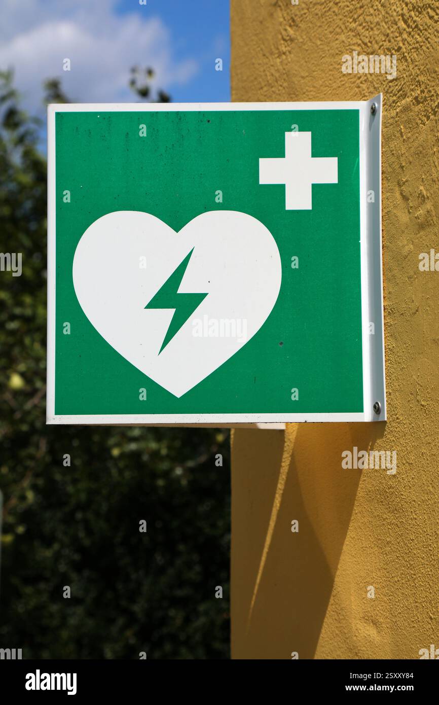 Public automated external defibrillator (AED) portable medical device ...