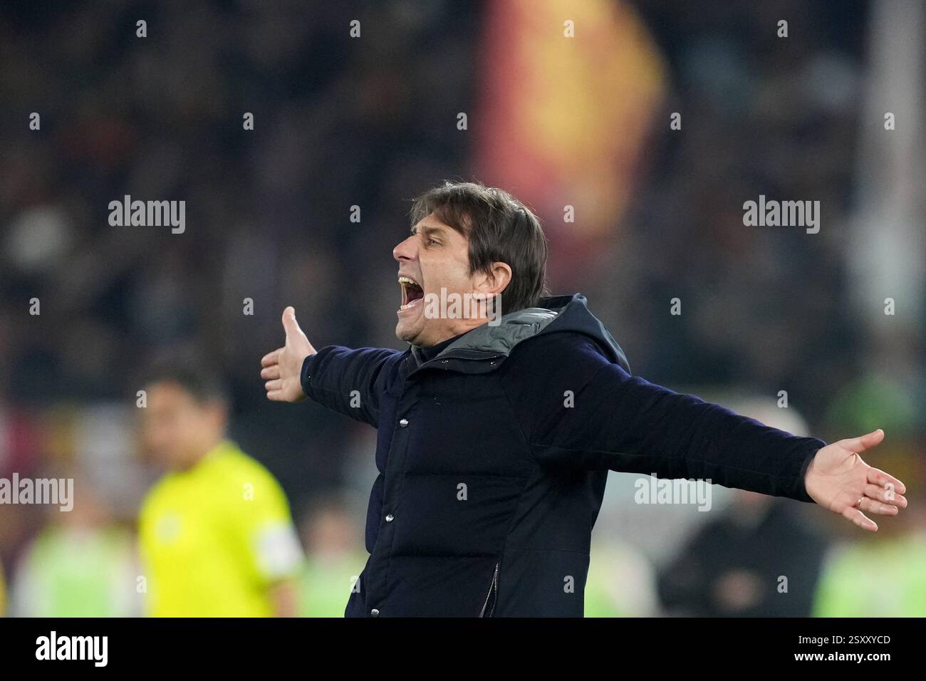 Napoli’s head coach Antonio Conte during the Serie A EniLive soccer ...