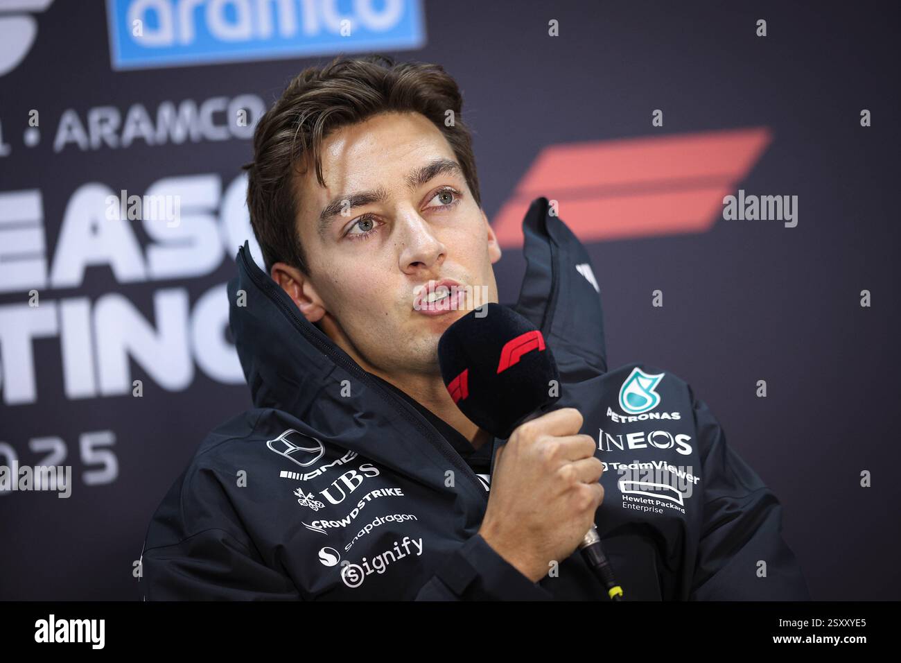 RUSSELL George (gbr), Mercedes AMG F1 Team W16, portrait during the ...