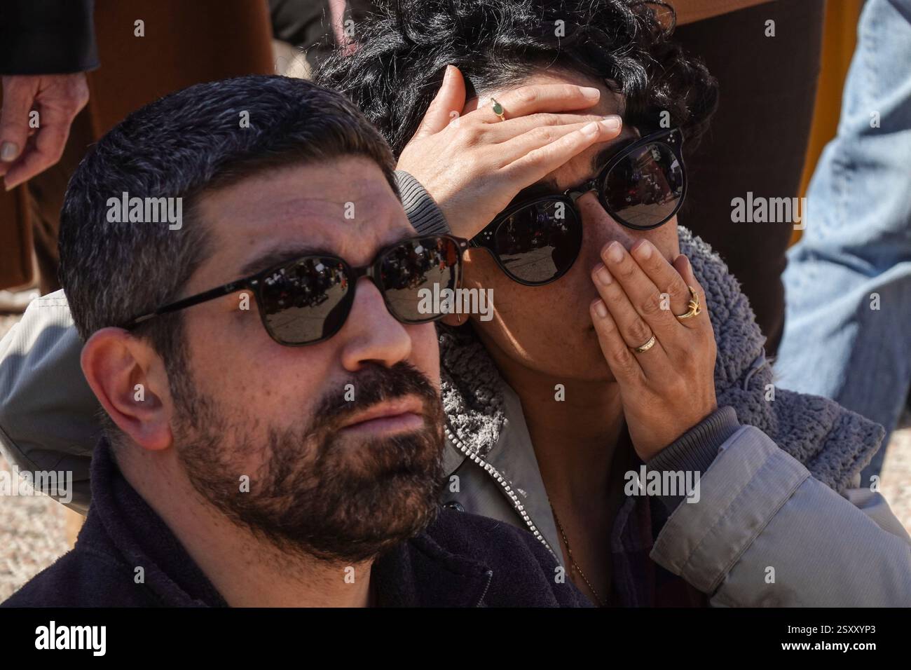 Tel Aviv, Israel. 26th Feb, 2025. Thousands of Israelis gather at ...