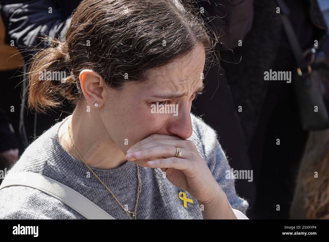Tel Aviv, Israel. 26th Feb, 2025. Thousands of Israelis gather at ...