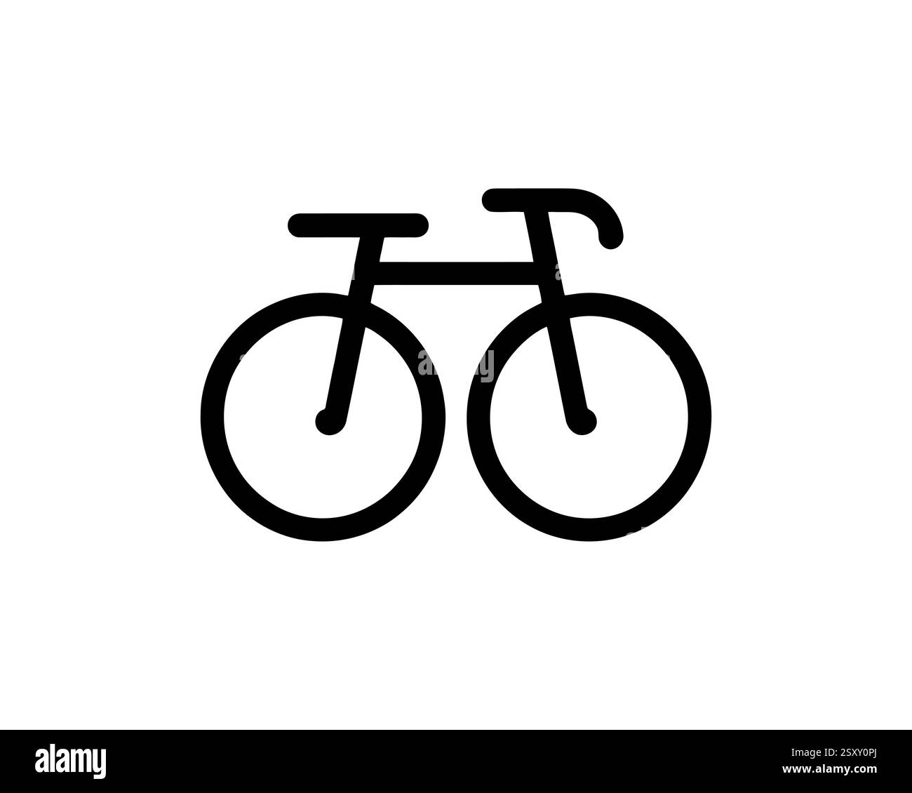 Line art Bicycle logo design icon symbol vector illustration. Bicycle ...