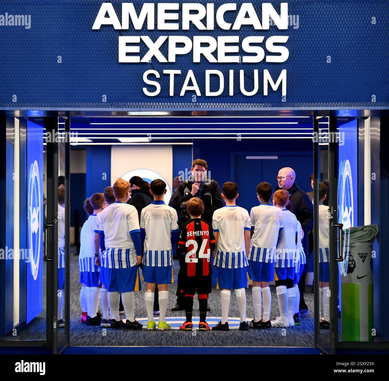 Mascots wait to meet the players - Brighton & Hove Albion v AFC ...