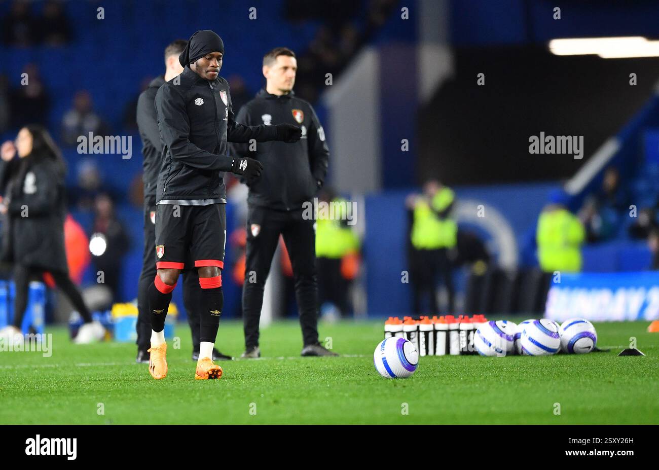 AFC Bournemouth players warm up - Brighton & Hove Albion v AFC ...