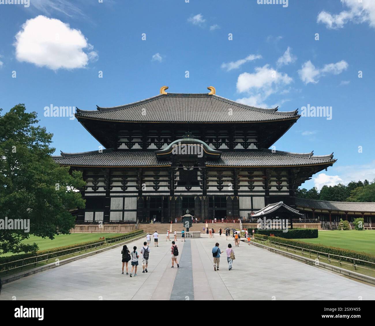 Great Buddha Hall of Todai-ji Temple in Nara, Japan on a Bright Summer ...