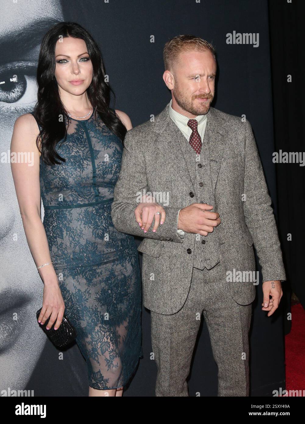 Laura Prepon and Ben Foster at 'The Girl On The Train' premiere in New ...