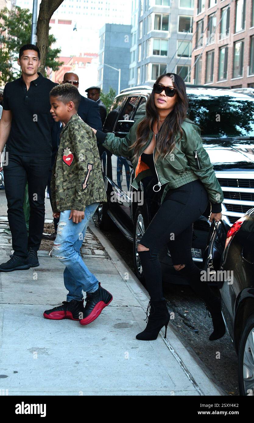 Lala Anthony and her son Kiyan Carmelo Anthony visited Kim Kardashian ...