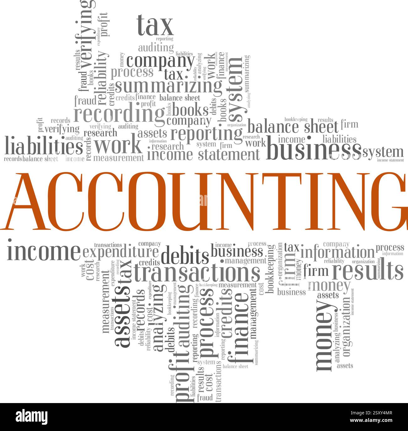 Accounting vector illustration word cloud isolated on a white background Stock Vector Image ...