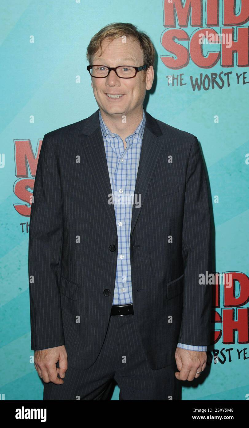 Andy Daly arriving at the Premiere of CBS Films' 'Middle School: The ...