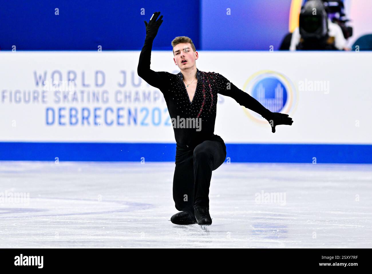 David SEDEJ (SLO), during Junior Men Short Program, at the ISU World ...