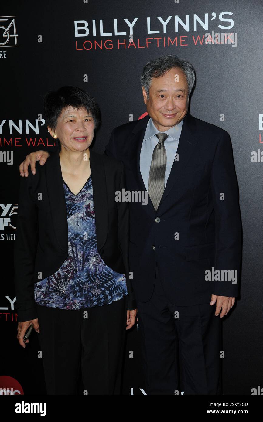 Jane Lin and Ang Lee attending 'Billy Lynn's Long Halftime Walk' during ...