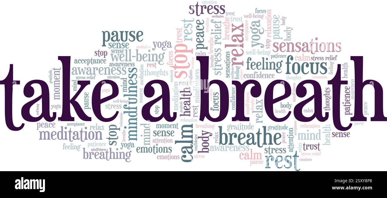 Slow down mindfulness concept Cut Out Stock Images & Pictures - Alamy