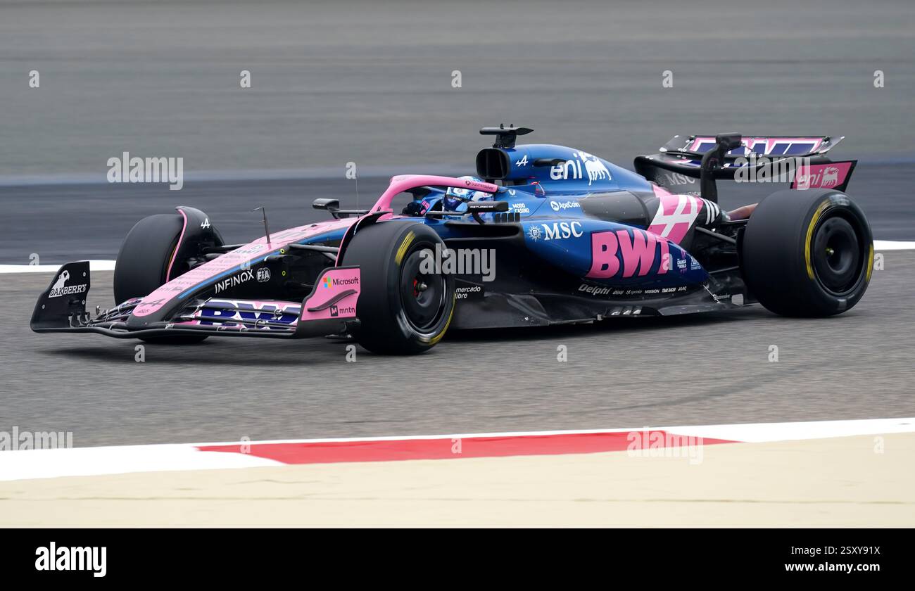 Alpine driver Pierre Gasly on day one of pre-season testing at the ...