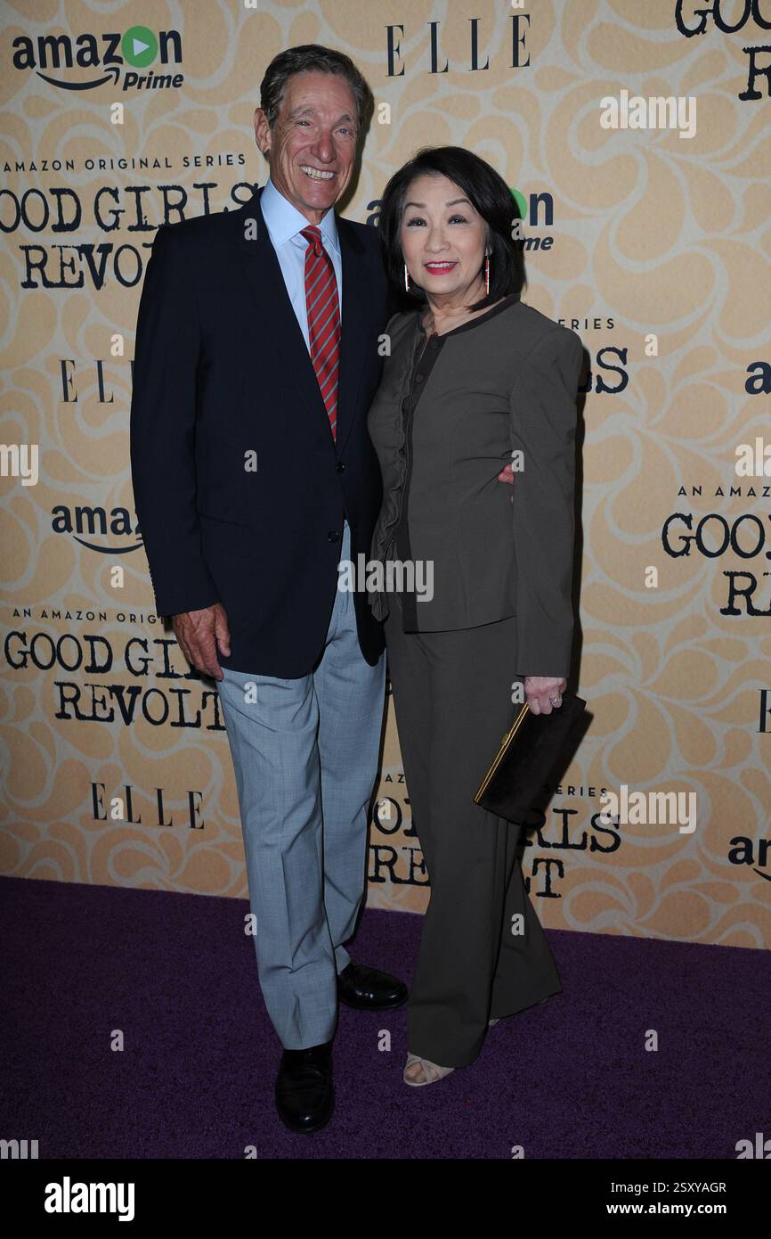 Maury Povich and Connie Chung attending the Amazon red carpet premiere screening of the original ...