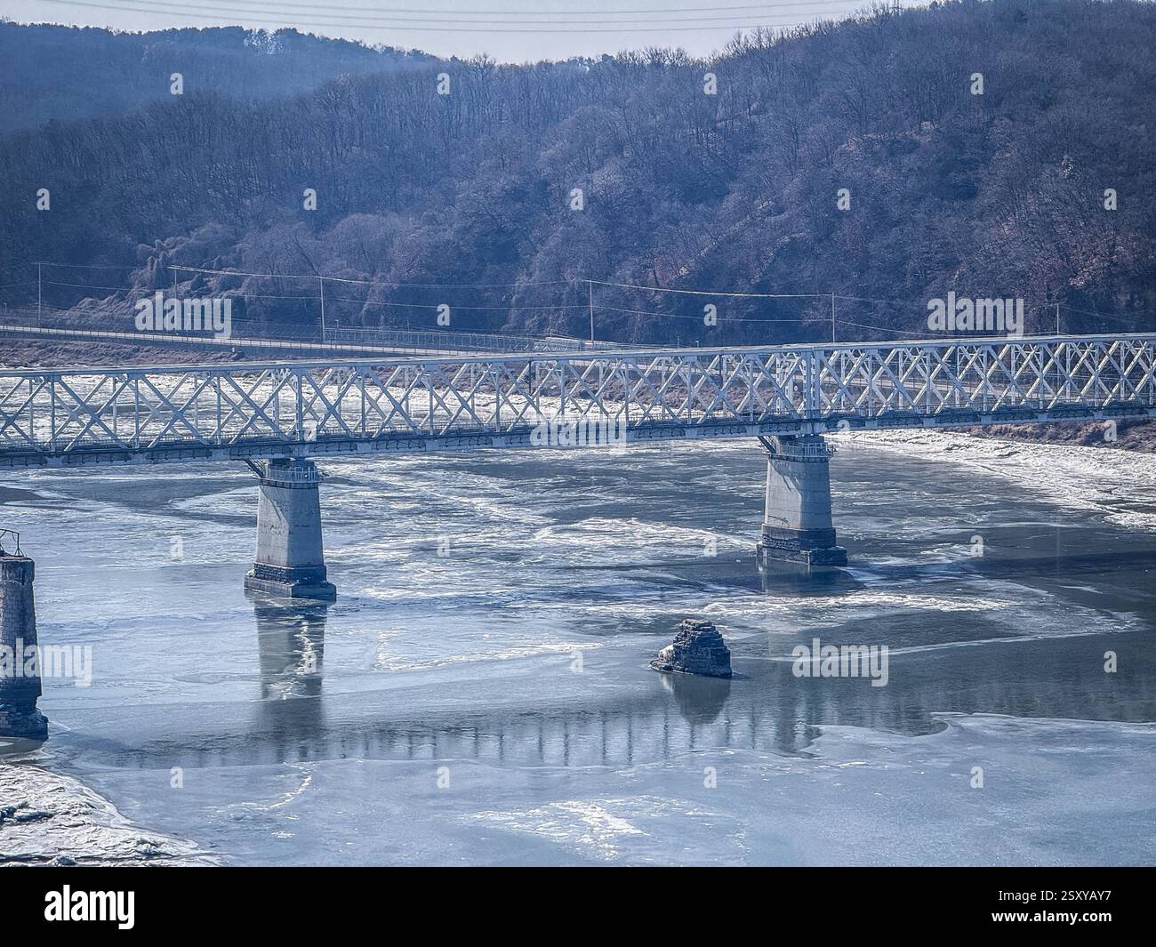 Paju, Südkorea, Asien, DMZ, Demilitarisierte Zone, Grenzregion, Brücke ...