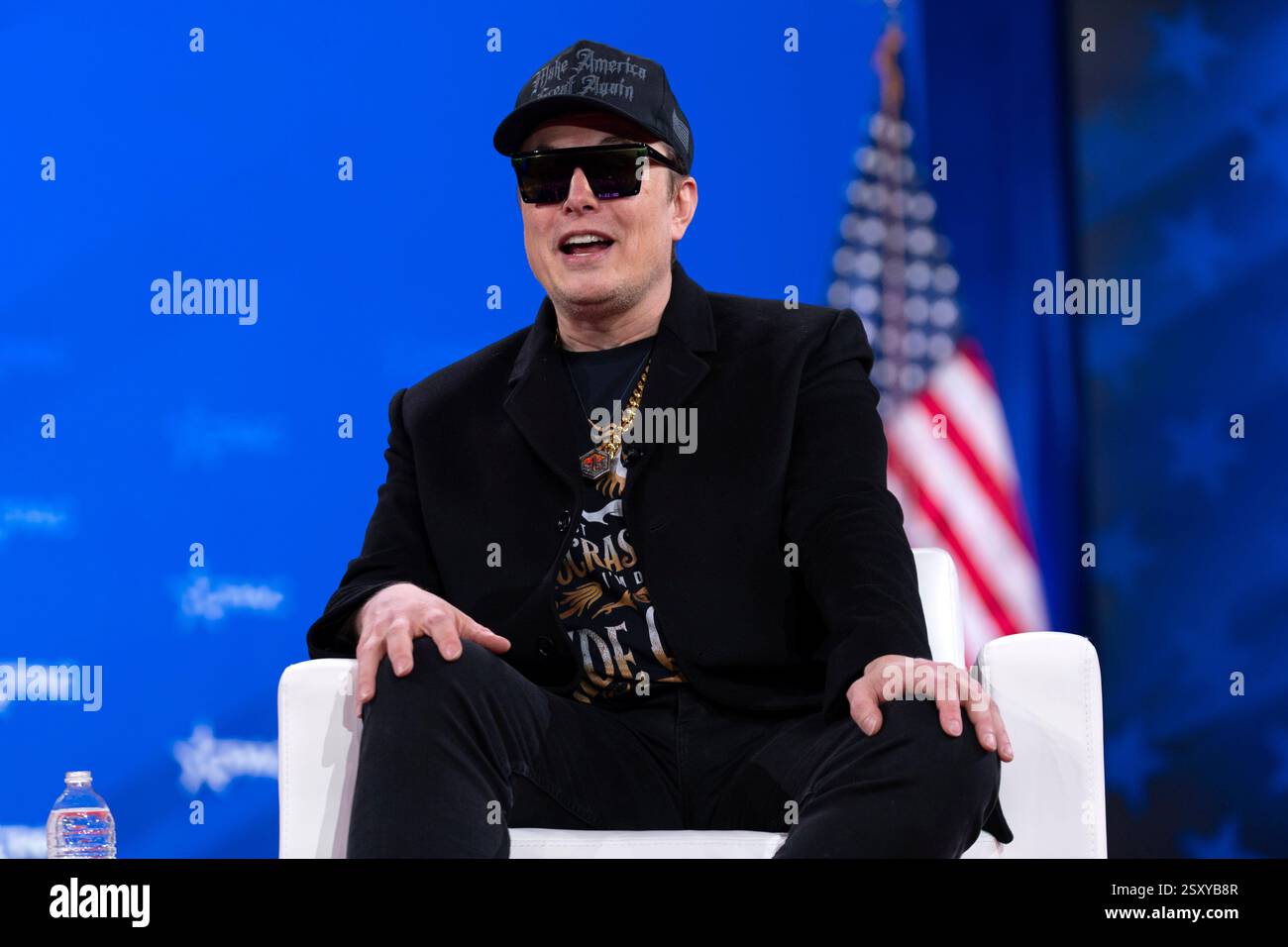 Elon Musk speaks at the Conservative Political Action Conference, CPAC ...