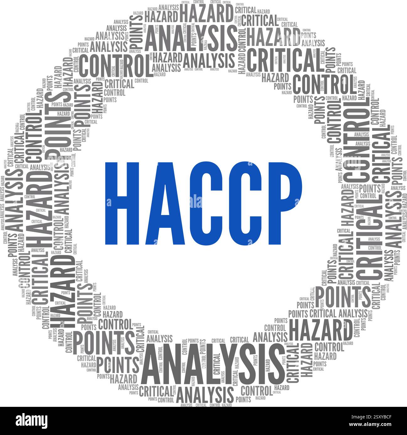 HACCP - Hazard Analysis Critical Control Points vector illustration ...