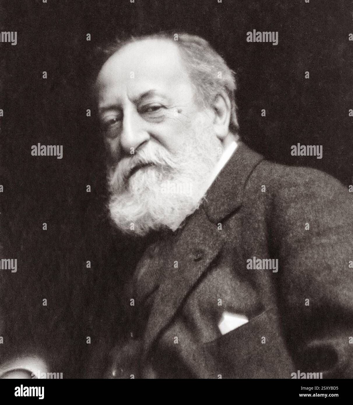 Camille Saint-Saëns. Portrait photograph of the Romantic Era French ...
