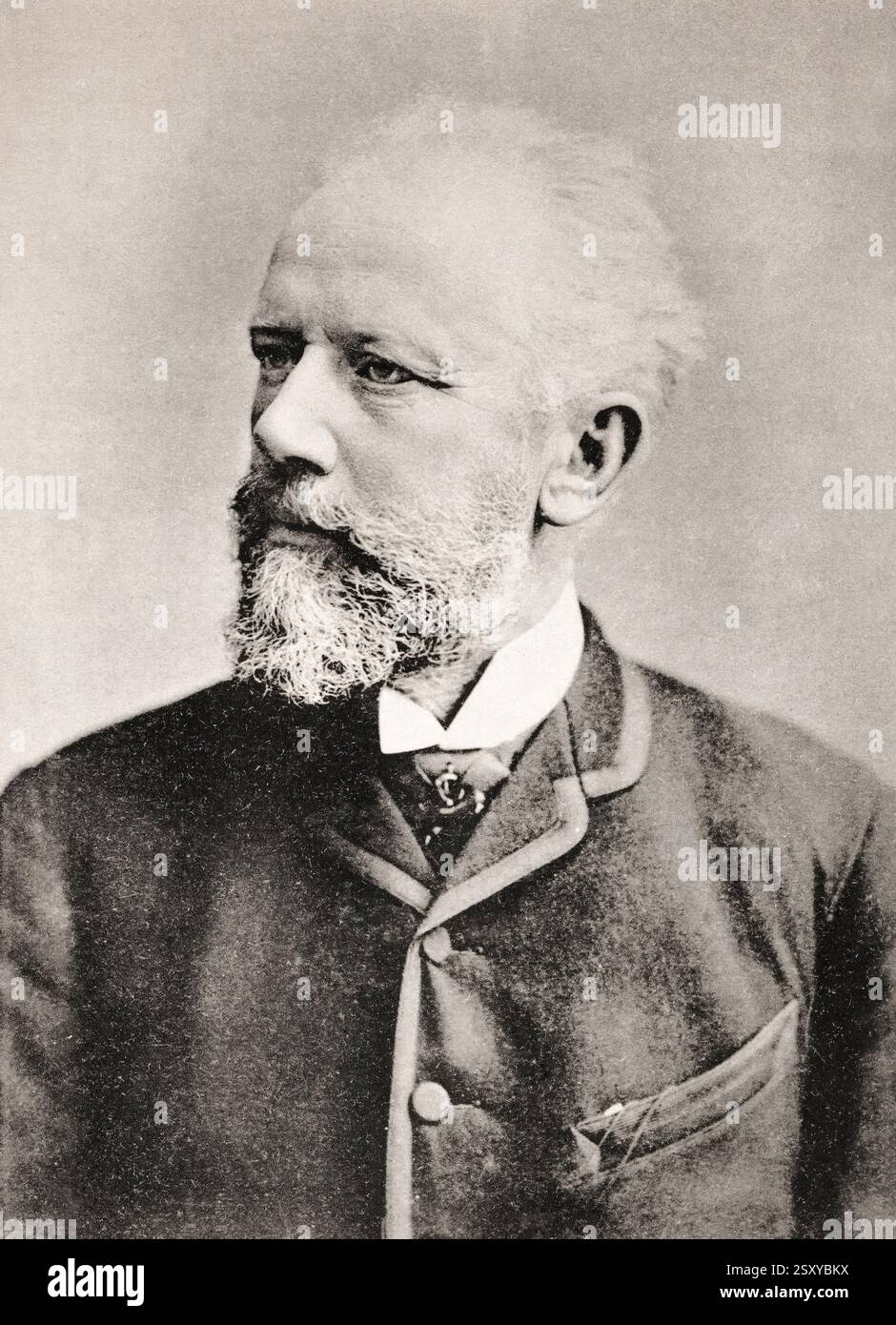 Tchaikovsky. Portrait photograph of the Russian composer Pyotr Ilyich ...
