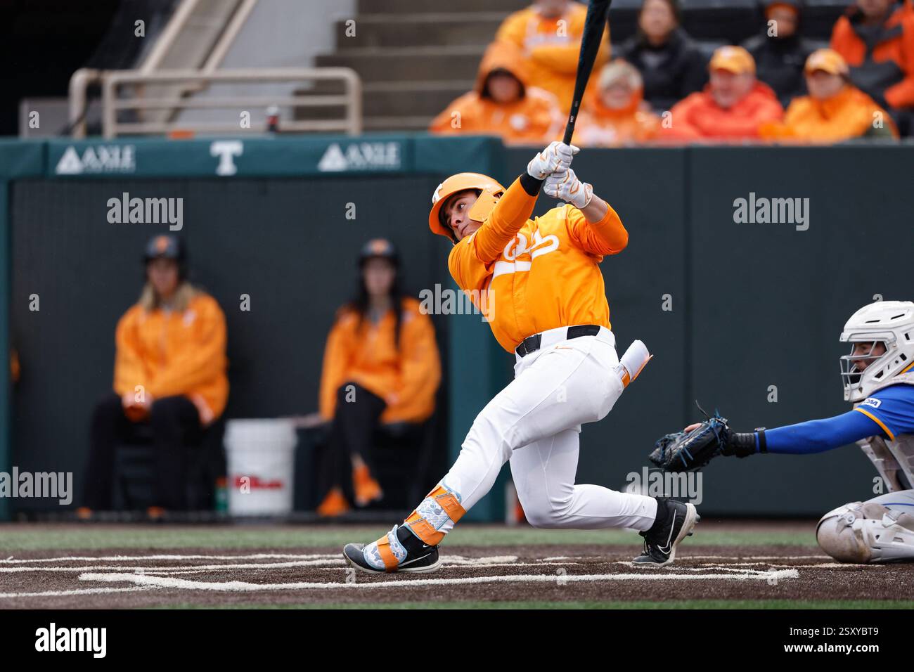 Tennessee Volunteers shortstop Ariel Antigua (2) at bat against the ...
