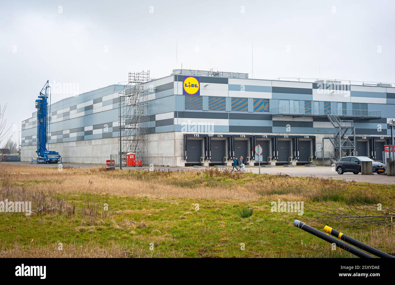 Distribution center of supermarket chain Lidl in Waddinxveen, The ...