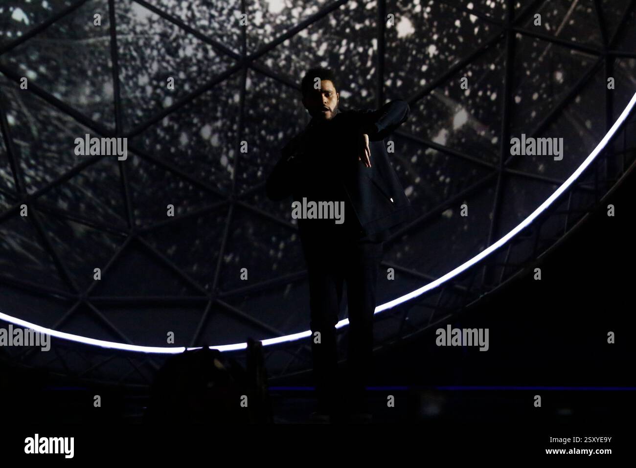 The Weeknd performs during the 2016 MTV Europe Music Awards, EMAs, at ...