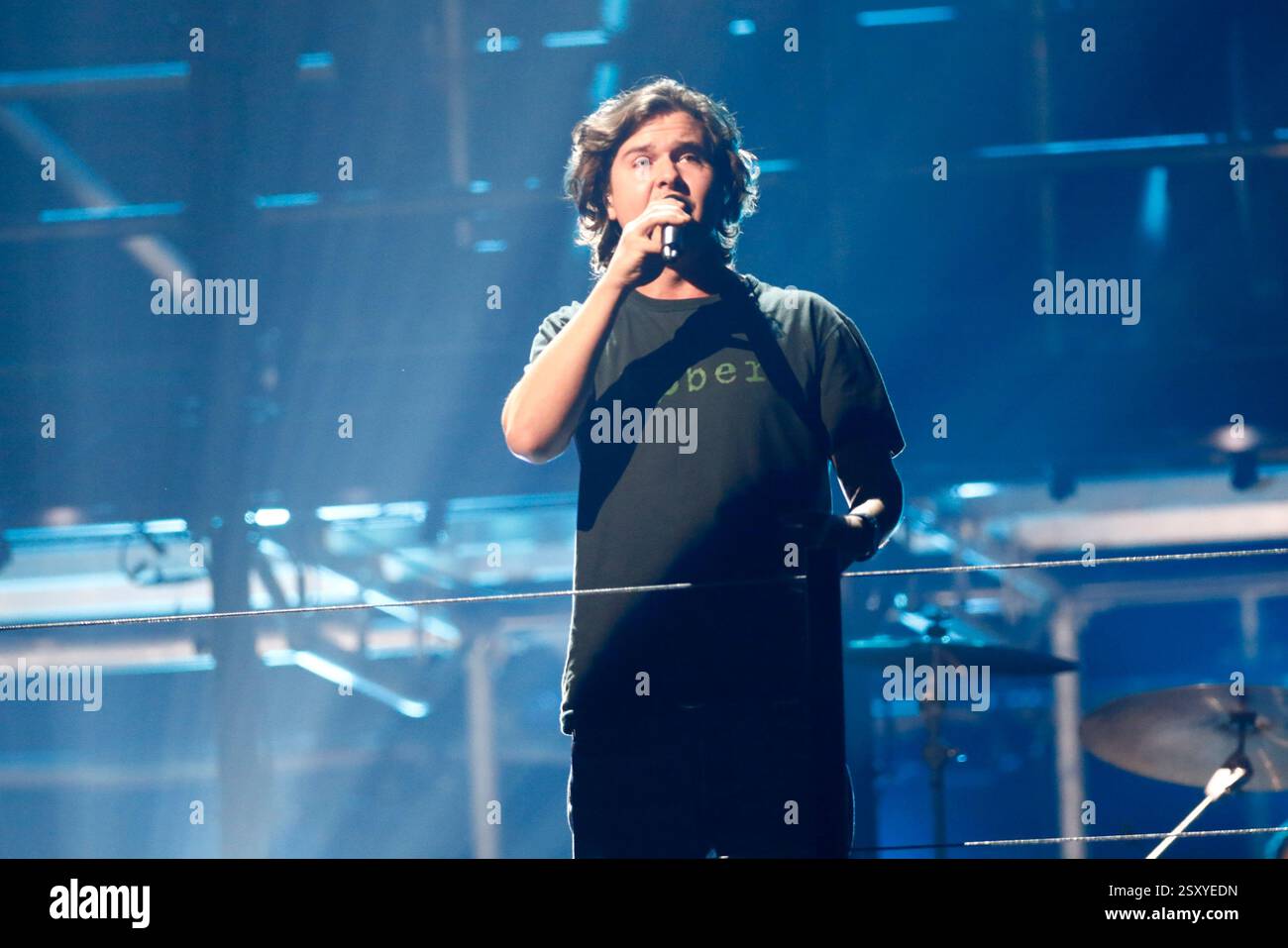 Singer Singer Lukas Forchhammer of Lukas Graham performs during the ...