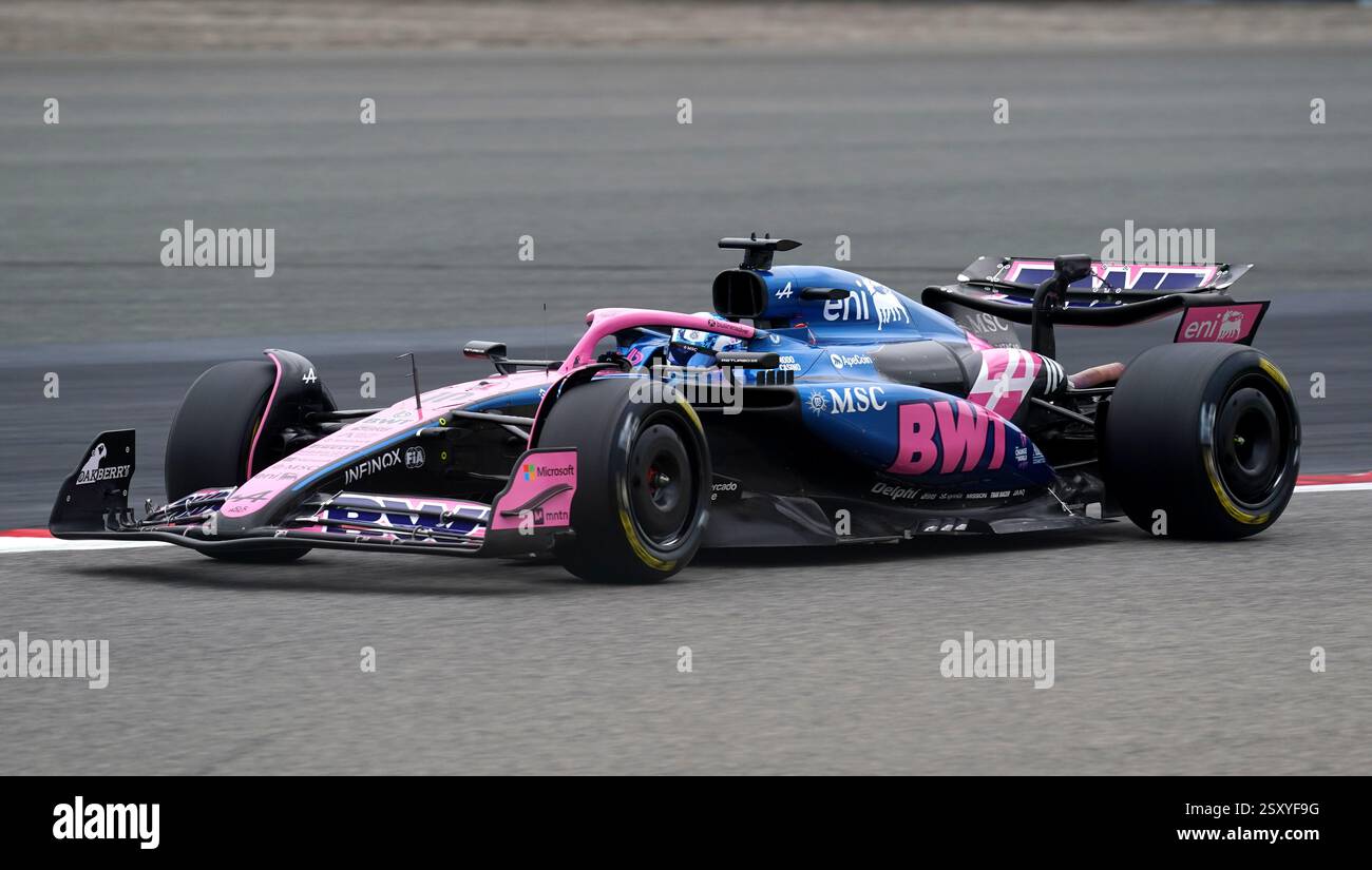 Alpine driver Pierre Gasly on day one of pre-season testing at the ...