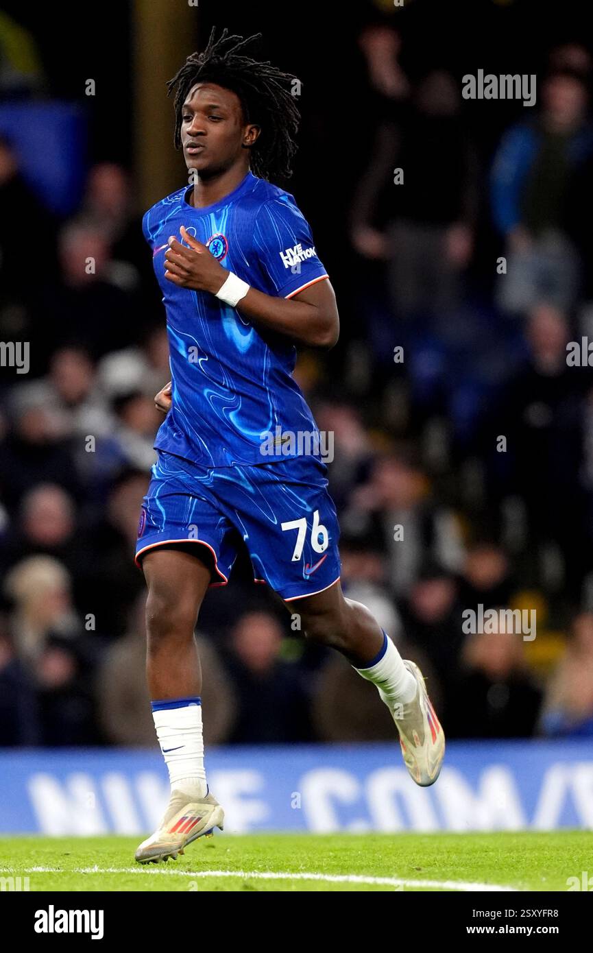 Chelsea’s Shumaira Mheuka during the Premier League match at Stamford ...