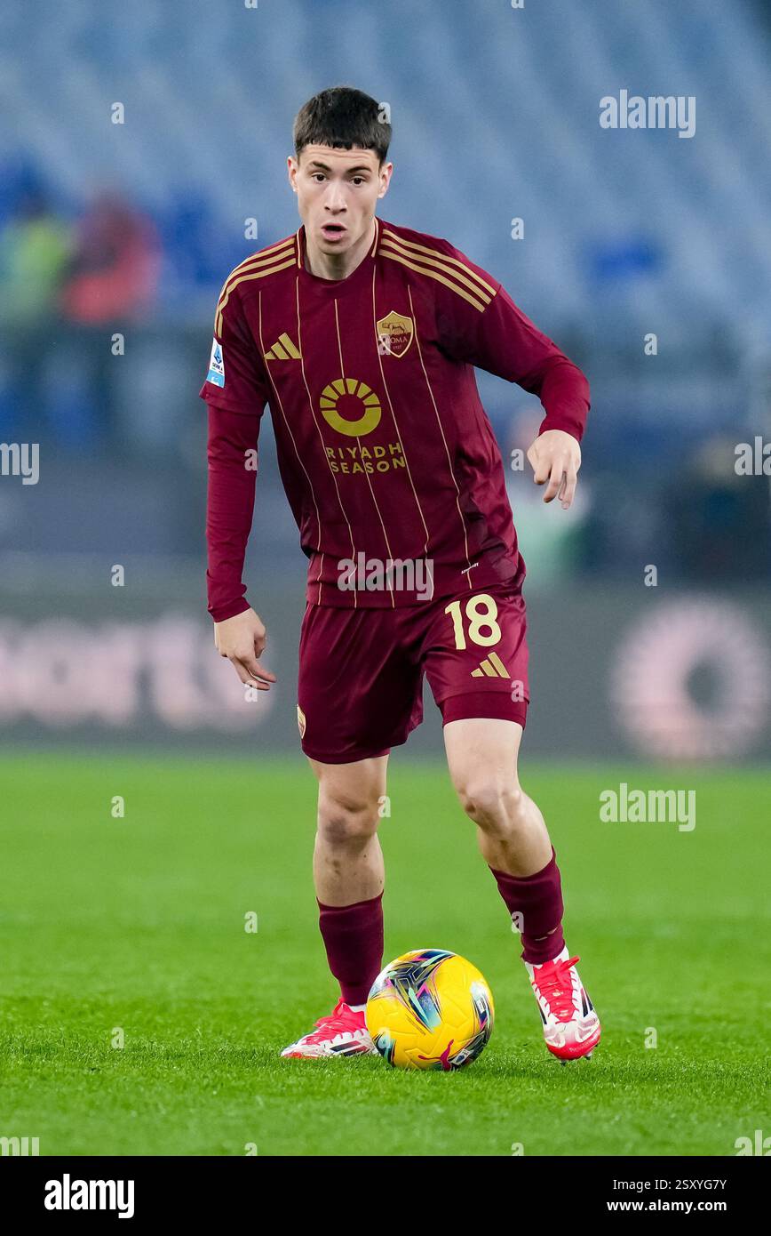 Rome, Italy. 24th Feb, 2025. Matias Soule' of AS Roma during the Serie ...