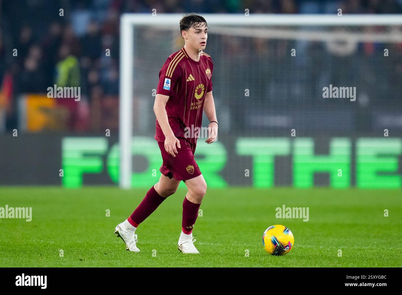 Niccolo' Pisilli of AS Roma during the Serie A Enilive match between AS ...