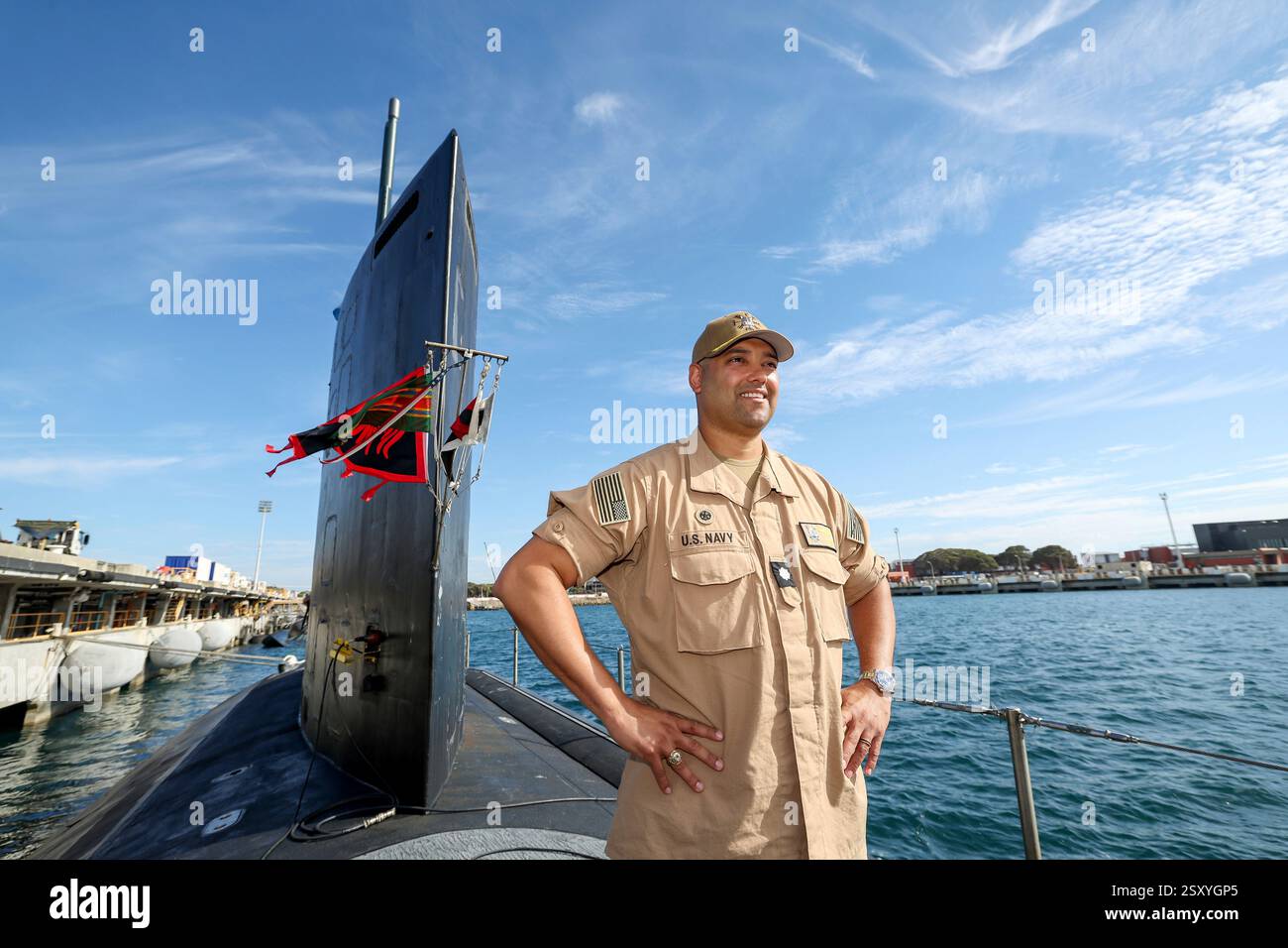 Captain Jeffrey Corneille, skipper of the Virginia-class fast-attack ...