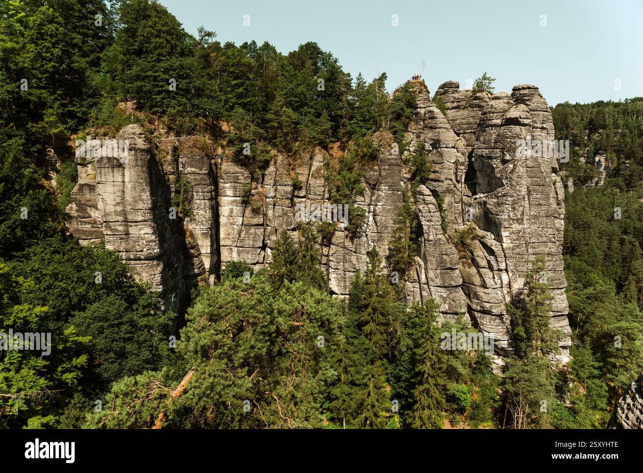 Beautiful views and natural landscapes with rocks from the Saxon ...