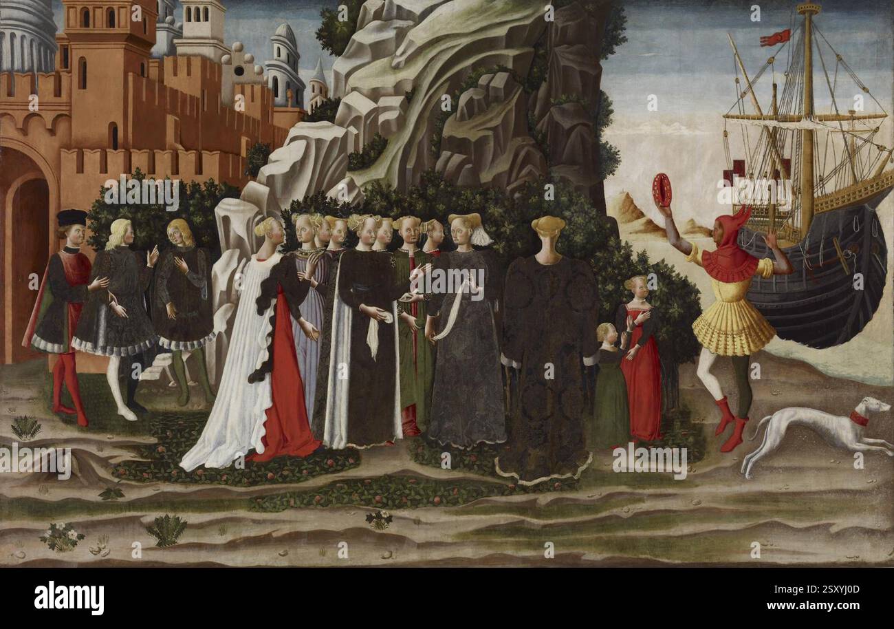 The Departure of Helen and her Entourage for Cythera Dario di Giovanni ...