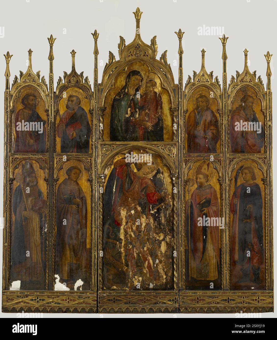 Madonna and Child with St. Michael and Other Saints Antonio Vivarini ...