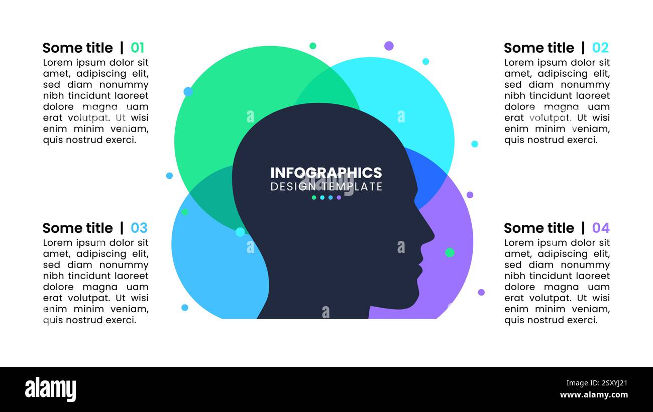 Infographic template creative brain education hi-res stock photography ...
