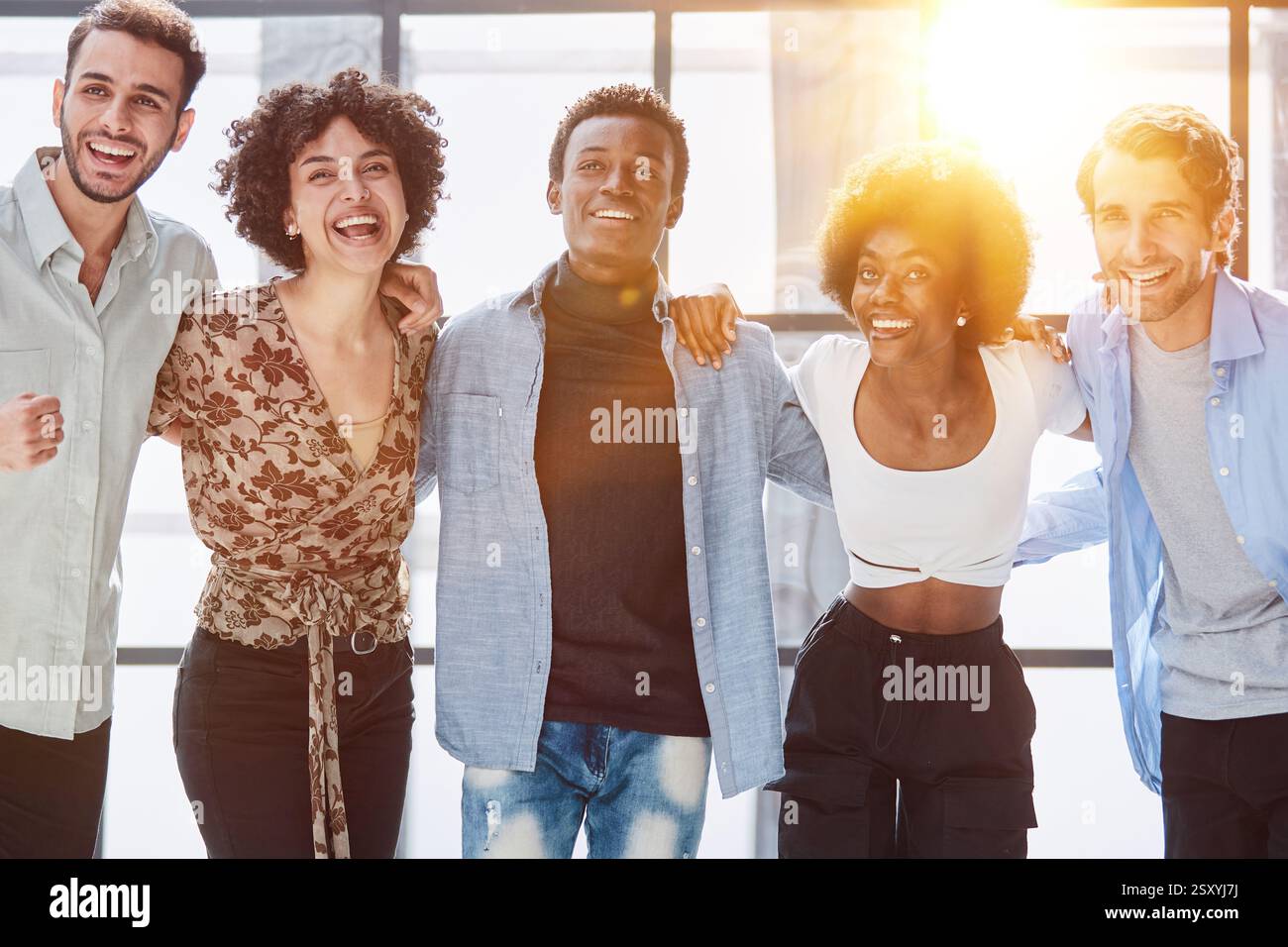 Group people stands together hi-res stock photography and images - Alamy