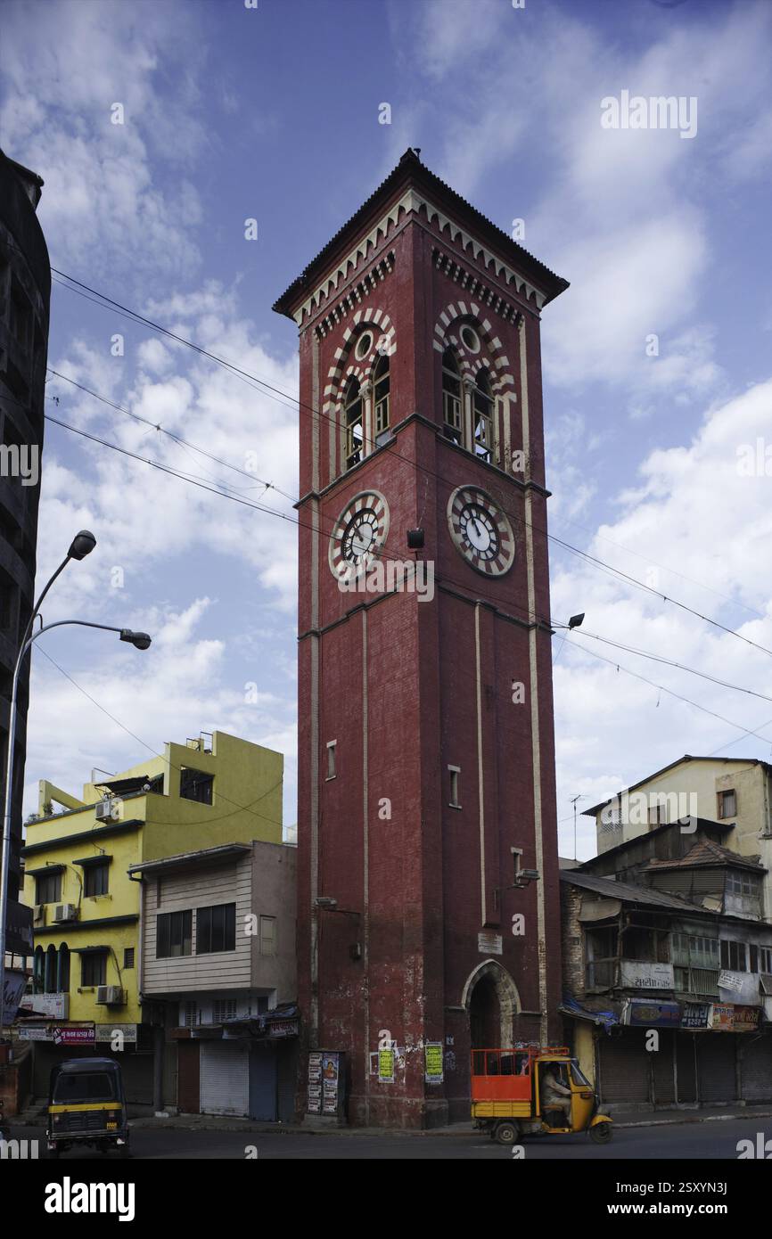Clock tower, surat, gujarat, india, asia Stock Photo - Alamy