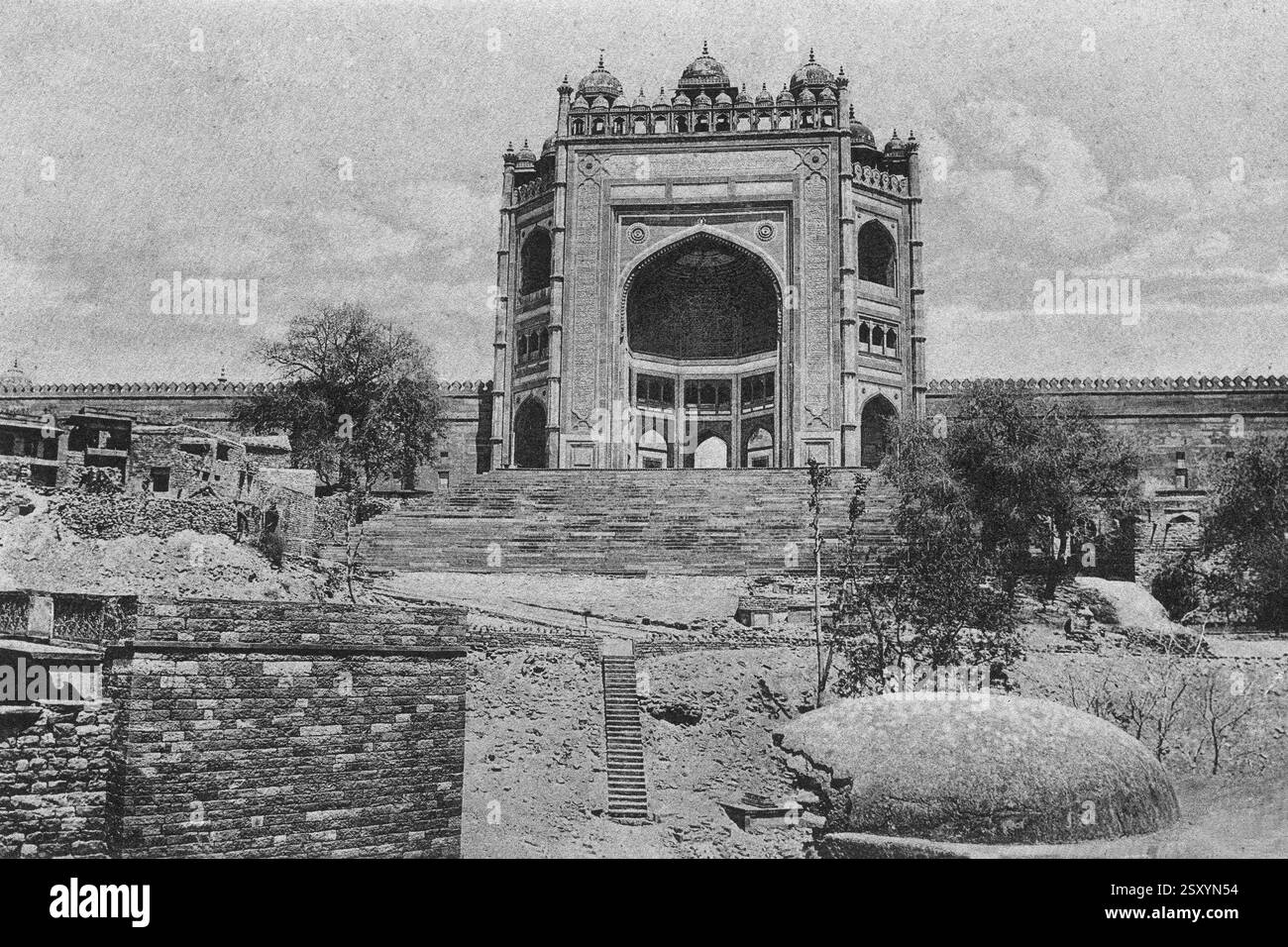Vintage, buland gate, fatehpur, sikri, uttar pradesh, india, asia Stock ...