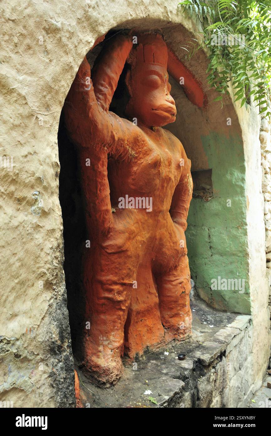 Statue of hanuman beed maharashtra india Asia Stock Photo - Alamy