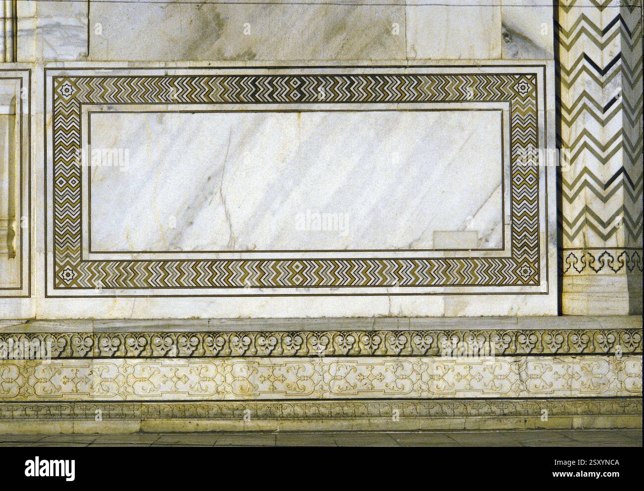 Decorative pattern design, taj mahal, agra, delhi, india, asia Stock ...