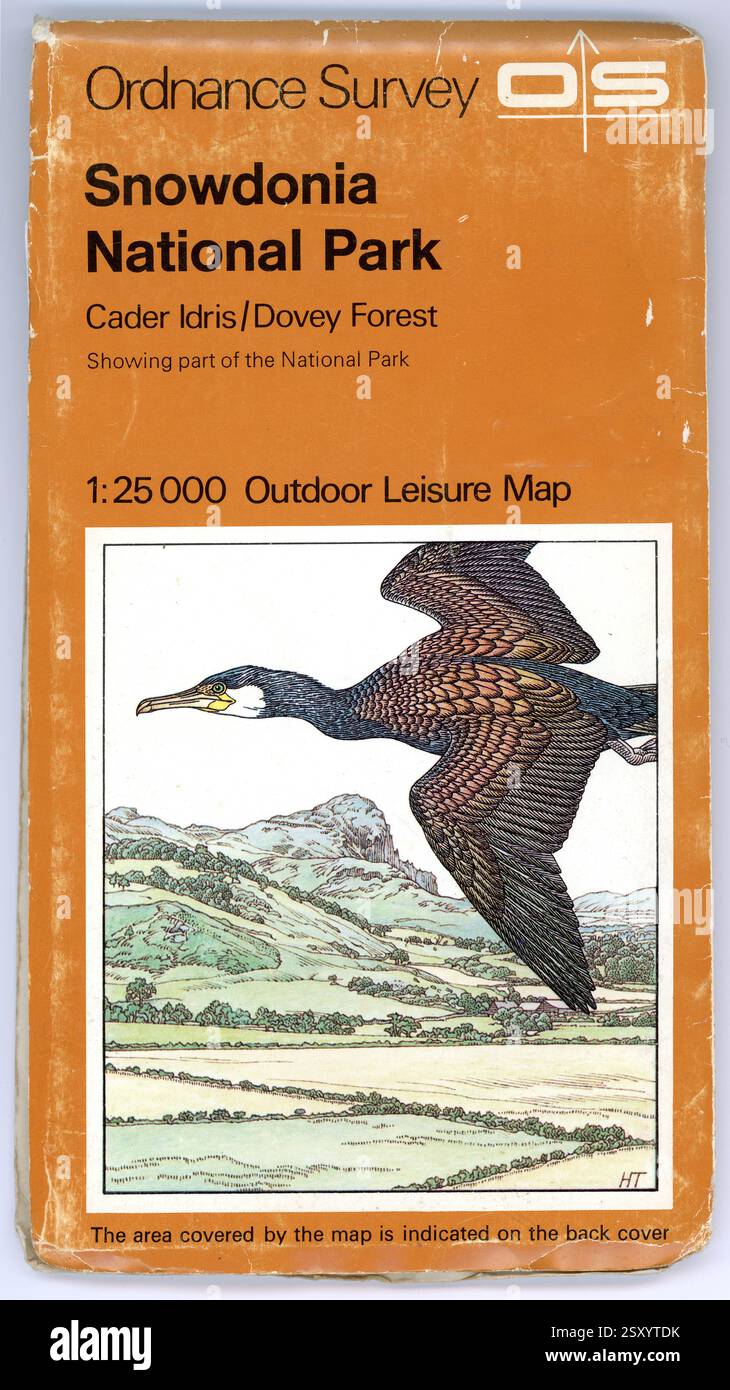 Vintage Ordnance Survey outdoor leisure map Snowdonia National Park ...