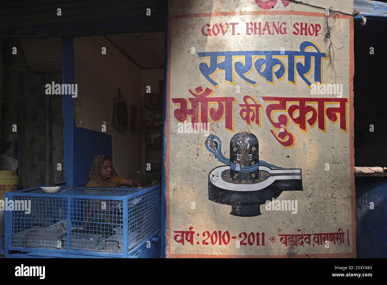 Government approved Bhang at Varanasi Uttar Pradesh India Stock Photo ...