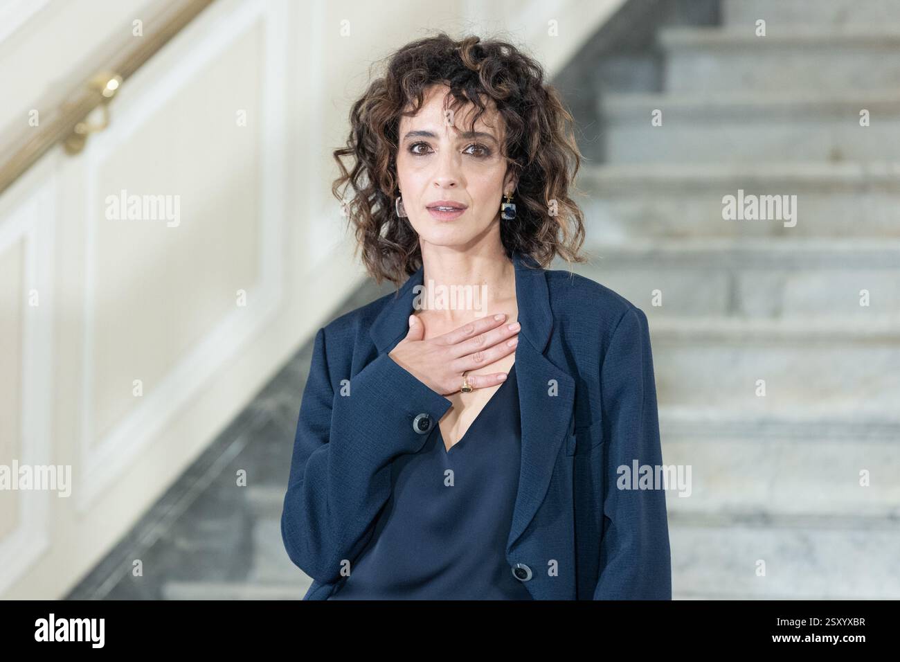 Rome, Italy. 25th Feb, 2025. Actress Astrid Meloni attends the ...