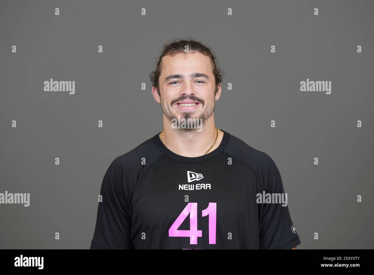 Toledo defensive back Maxen Hook (DB41) poses for a portrait at the NFL ...