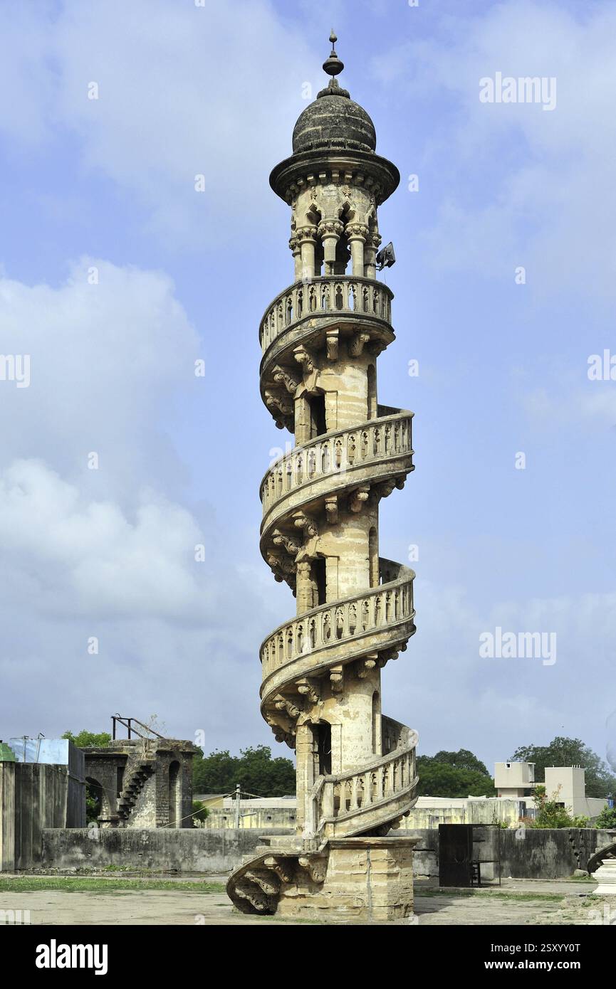 Spiralling stairways of Bahaudin maqbara at junagadh gujarat india Asia ...