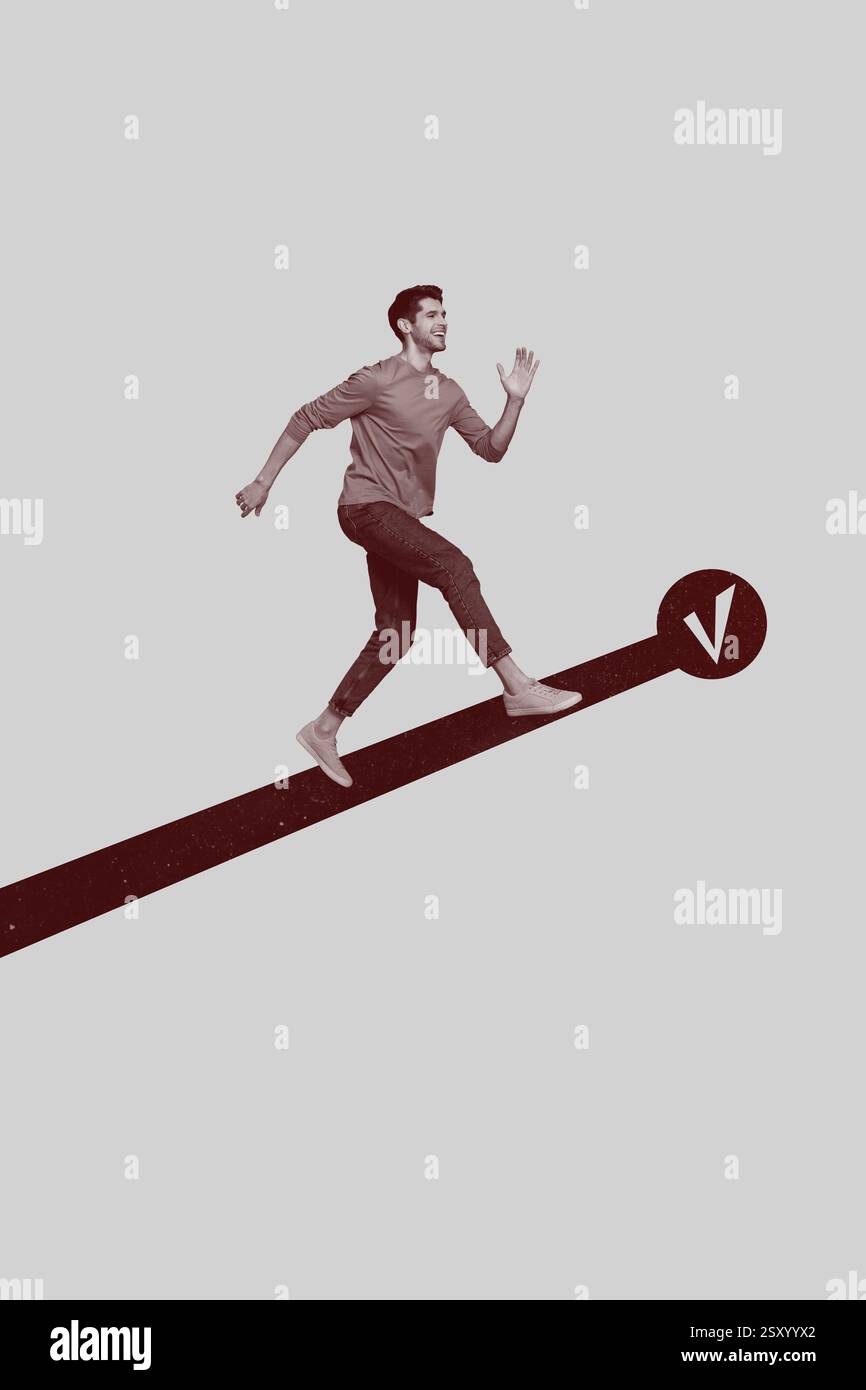 Composite image montage trend artwork 3D collage of target route ...