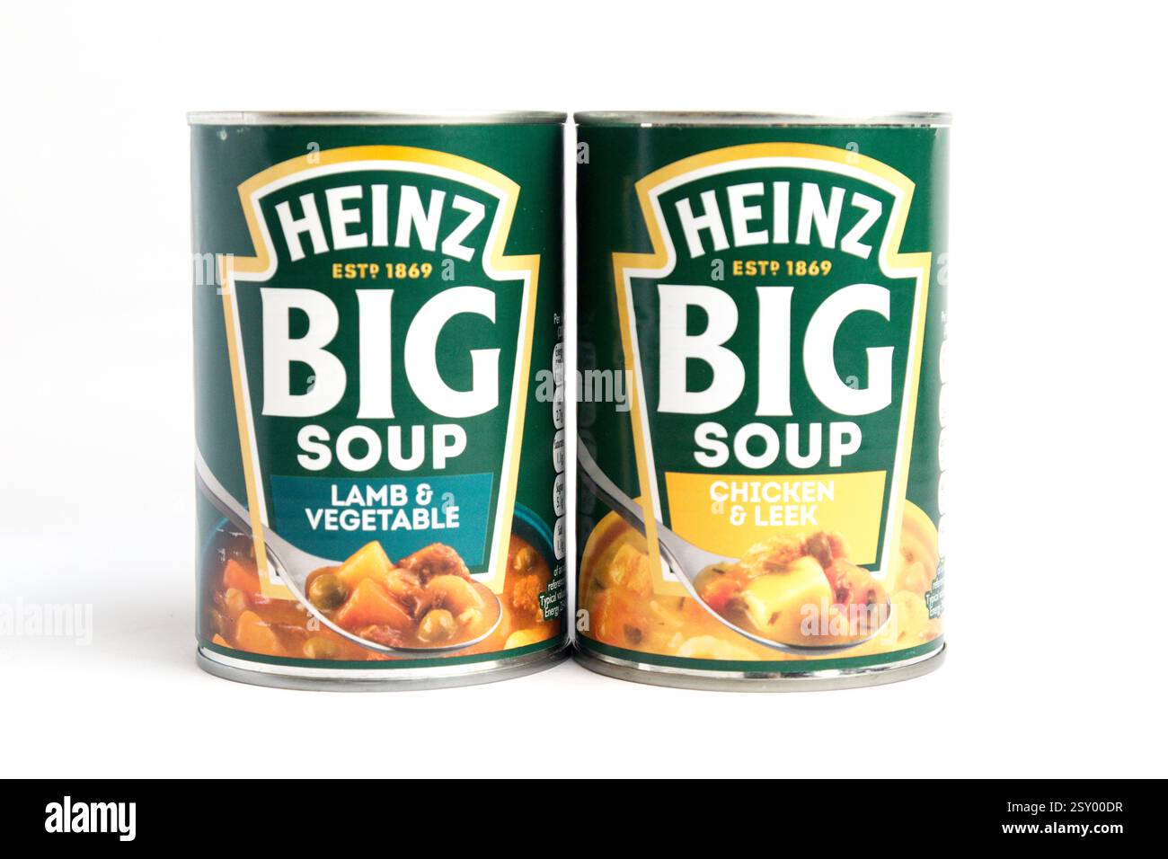 London, United Kingdom 24th February 2025 :- Tin of Heinz Big Soup Lamb ...
