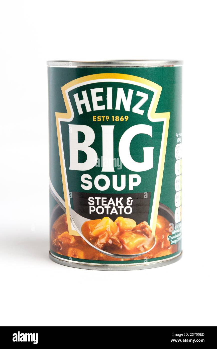 London, United Kingdom 24th February 2025 :- Tin of Heinz Big Soup ...