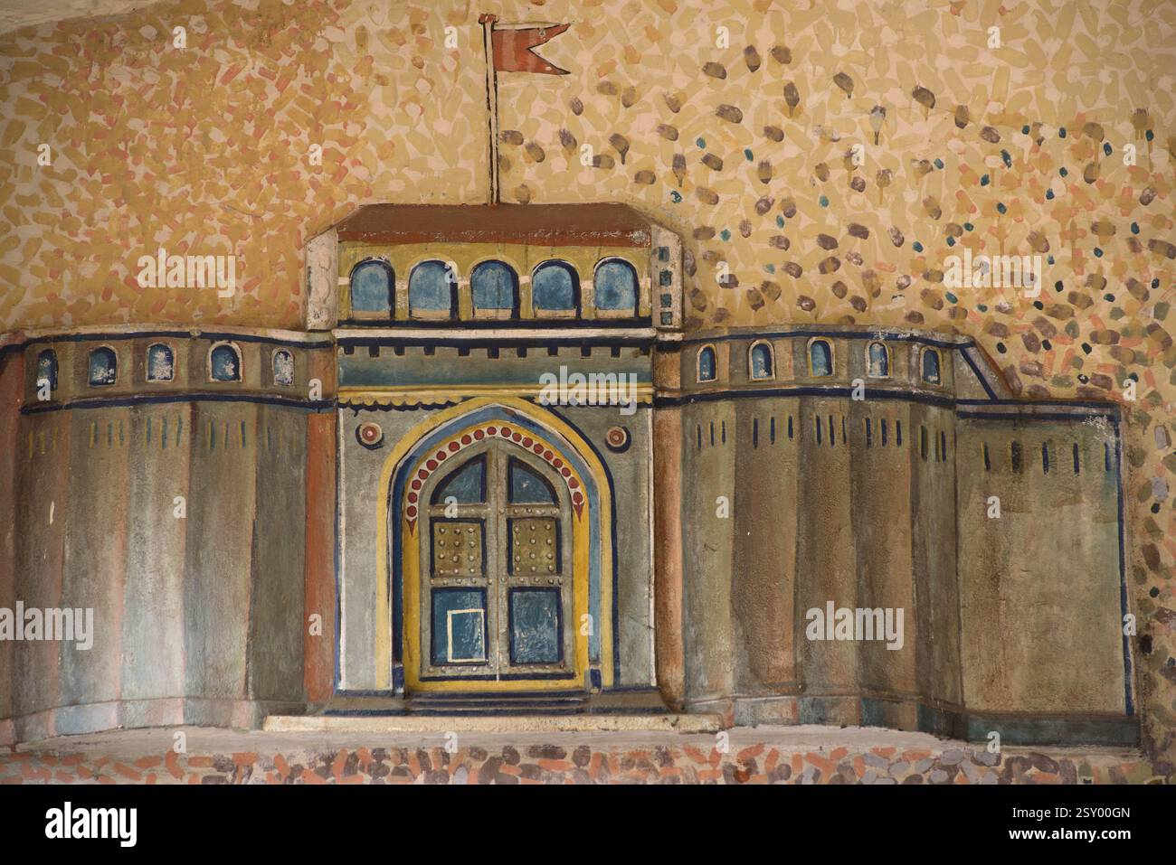 Shaniwarwada wall painting, pune, maharashtra, india, asia Stock Photo ...